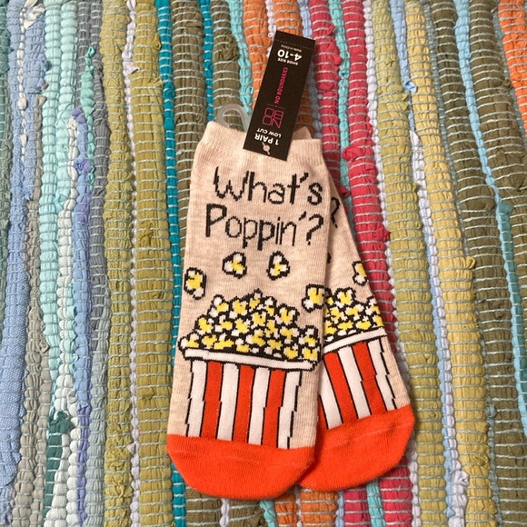 No Boundaries | Accessories | Nwt Whats Poppin Low Cut Popcorn Socks ...